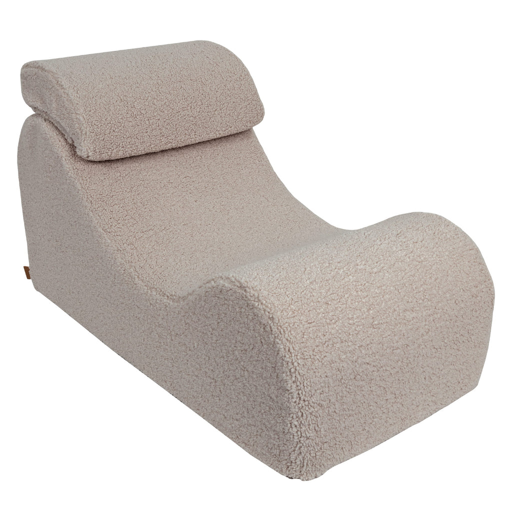 Wave Lounger children's and teen lounge chair – Light Grey Bearly ...