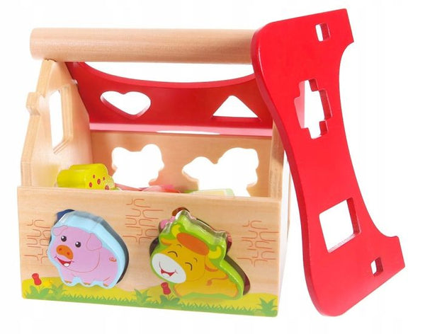 Farmhouse Shape Sorter With Animals – Chiba Chaba